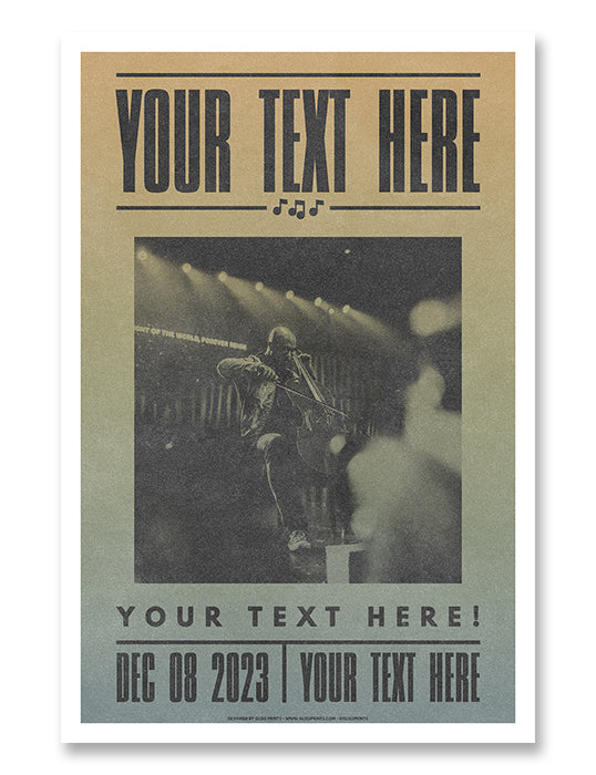 Custom Music Concert Poster – Gliss Prints