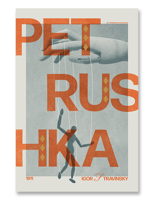 Igor Stravinsky's Petrushka Concert Poster – Gliss Prints