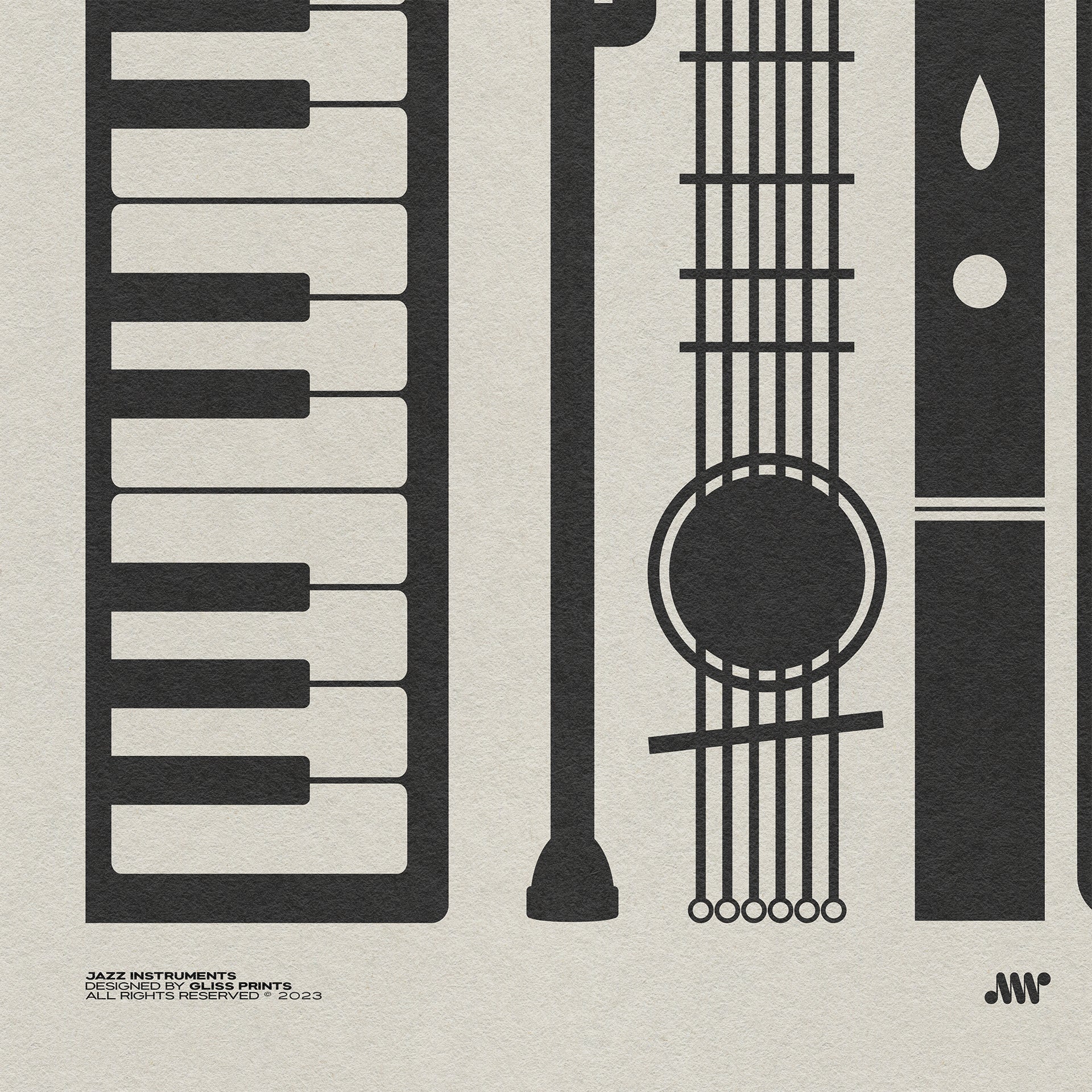 Jazz Instruments Print – Gliss Prints