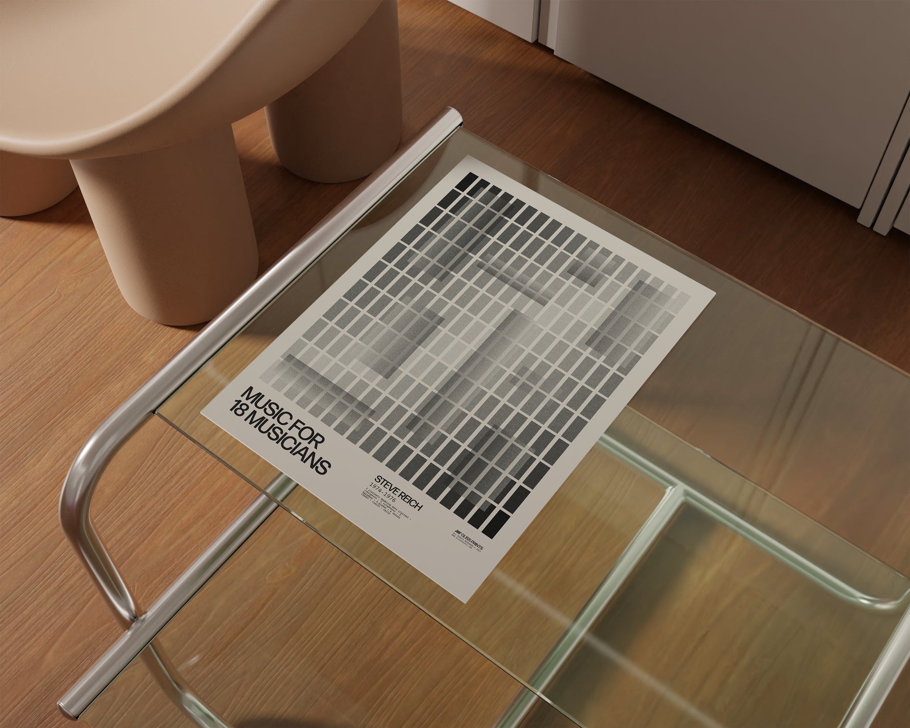 Music for 18 Musicians by Steve Reich Concert Poster – Gliss Prints