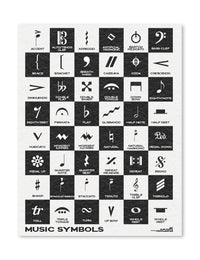 Music Symbols Chart, Printable Digital Download – Gliss Prints