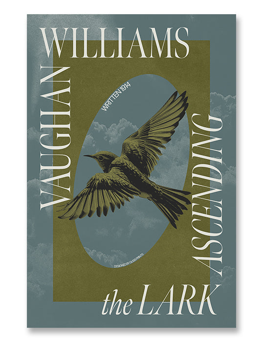 Ralph Vaughan Williams The Lark Ascending Concert Poster – Gliss Prints