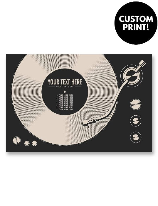 CUSTOM VINYL RECORD POSTER – Gliss Prints
